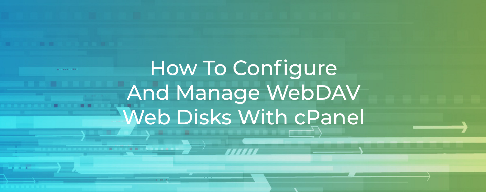 How to Configure and Manage WebDAV Web Disks With cPanel | cPanel