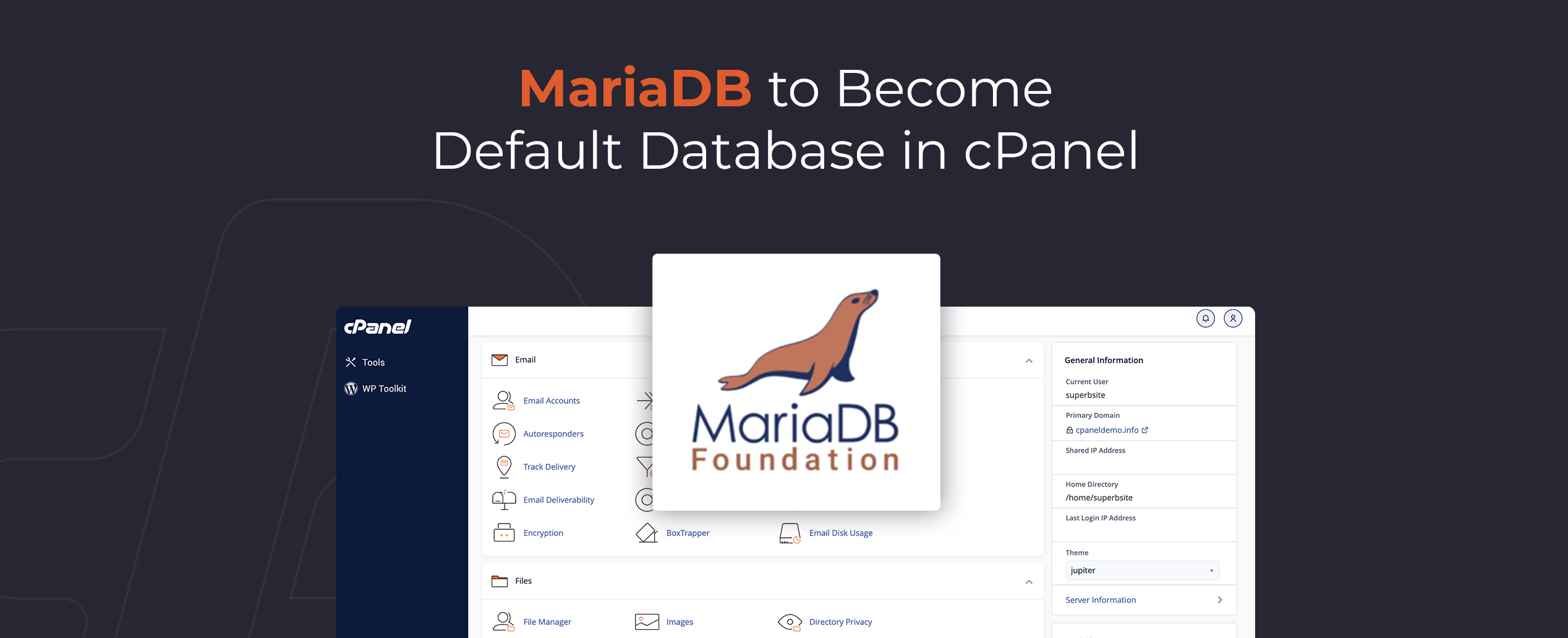 MariaDB Server to Become Default Database in cPanel | cPanel