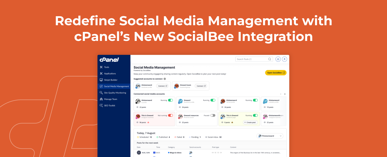 Redefine Your Social Media Management with cPanel’s New SocialBee Integration | cPanel